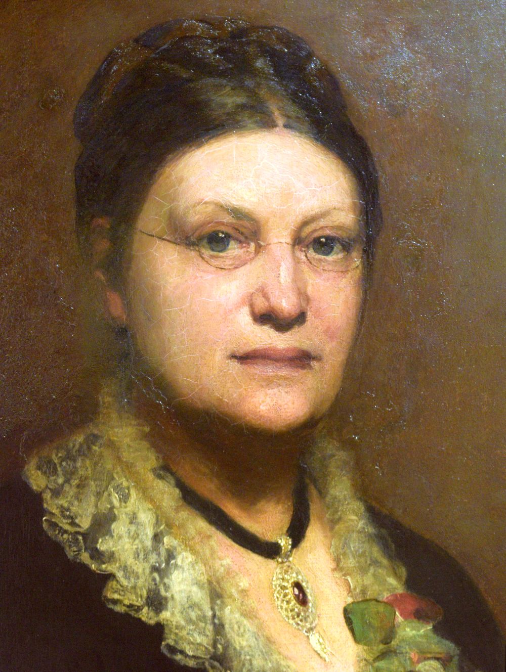 PORTRAIT OF LYDIA BECKER. – ANNIE LOUISA SWYNNERTON (1844-1933)