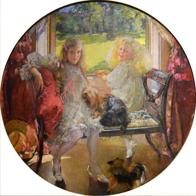 PORTRAIT OF MARGARET AND CHRYSTIAN GUTHRIE, by Annie Louisa Swynnerton ...